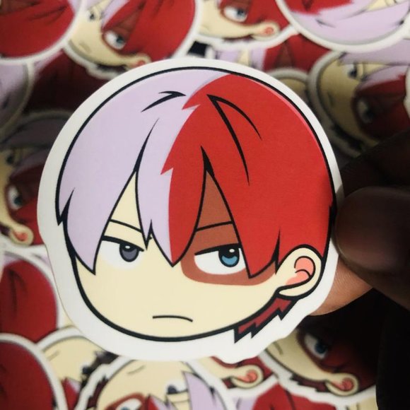 Handmade | Office | Shoto Todoroki Anime Stickers My Hero Academia ...